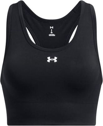 Under Armour Vanish Soutien-Gorge de Sport sans Couture à Impact Moyen pour Femme, Noir, M