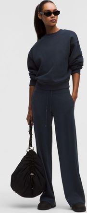 lululemon Groove Wide-Leg High-Rise Pant Regular pour Femmes - Bleu - Taille 14