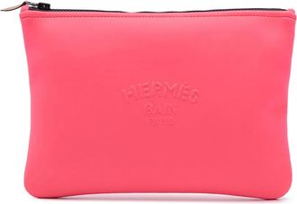 Herm&egrave;s 2021-2025 Medium Neoprene Neobain Case clutch bag - Rosa