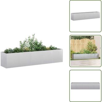 vidaXL Jardini&egrave;re 200x40x40 cm acier galvanis&eacute; - Jardini&egrave;re - Jardini&egrave;res - Pot De Fleurs - Support De Jardini&egrave;re