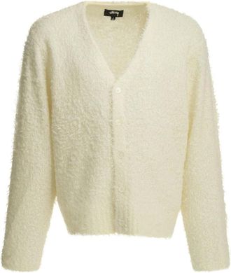 St&uuml;ssy Herren, Strickwaren, Wei&szlig;, MGr&ouml;&szlig;e