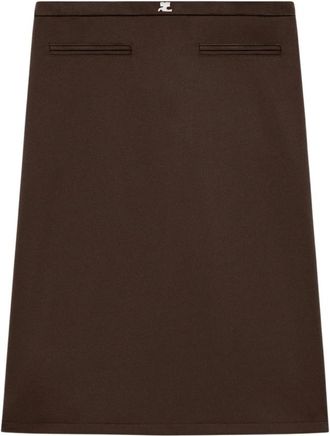 Courr&egrave;ges Femme, Jupes, Brun, Taille: 40 FR Interlock Tracksuit Skirt