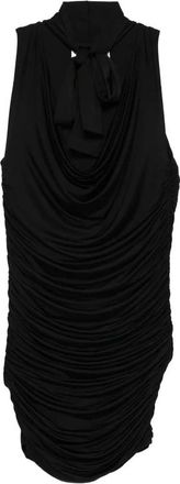 Aya Muse Femme, Robes, Noir, Taille: 36 FR Draped Cowl Neck Dress