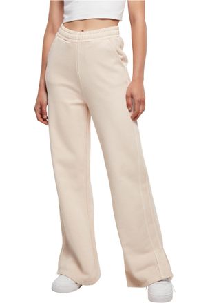 Urban Classics Damen Ladies Heavy Terry Garment Dye Slit Pants pink, 4XL