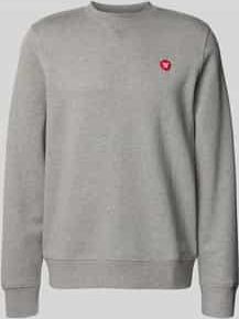 Wood Wood Sweatshirt mit Label-Stitching Modell Tye