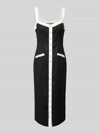 Forever New Knielanges Leinenkleid mit Knopfleiste