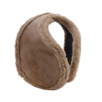 Generic Cache-oreilles en peluche douce pour lhiver - Cache-oreilles pour homme et femme - Couleur unie - Protection contre le froid, caf&eacute;, taille unique