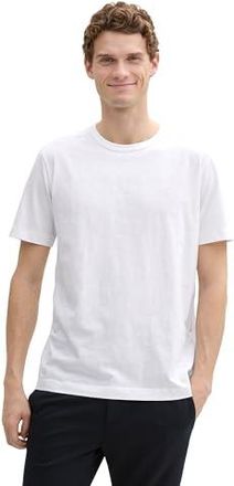 Tom Tailor T-Shirt pour Homme, Blanc 20000., XL