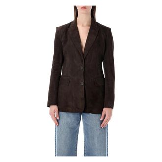 S.W.O.R.D 6.6.44 Suede Blazer - - Jackets - Damen - Braun - S