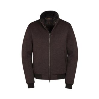 Moorer Glatt gef&uuml;tterte- gesteppte Jacke mit G&auml;nsedaunen - - Jackets - Herren - Braun - M