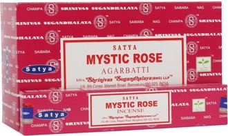 Anemone Anemone - Enecens SATYA Premium - Nat&uuml;rliche und holzige St&auml;bchen - Packung zu 15g (Rose Mystique, 3 Schachteln)