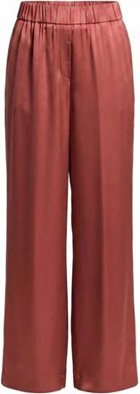 PESERICO Femme, Pantalons, Rouge, Taille: 36 FR Pantalon en satin de viscose