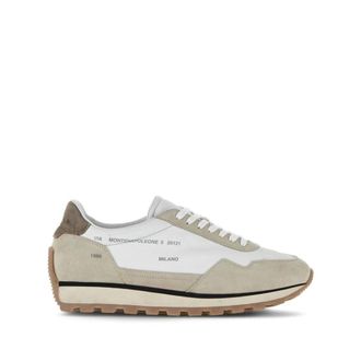 Hogan Homme, Chaussures, Blanc, Taille: 44 EU Baskets en cuir blanc