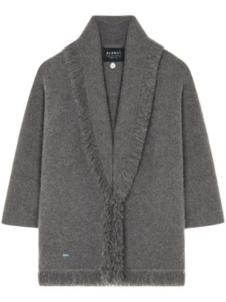 Alanui cardigan à franges - Gris