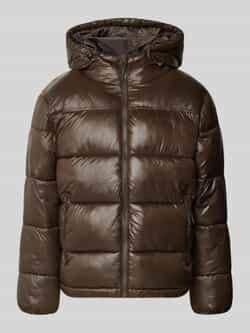 Review Gl&auml;nzende Steppjacke mit Kapuze und Rei&szlig;verschlusstaschen