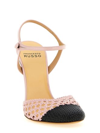 Francesco Russo Womens Mary Jane Pump Pink Goat Leather