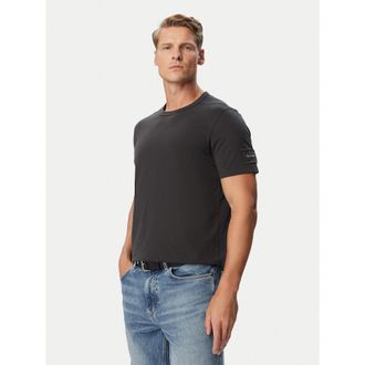 Calvin Klein Jeans T-Shirt LV04RJ206G Dunkelbraun Regular Fit