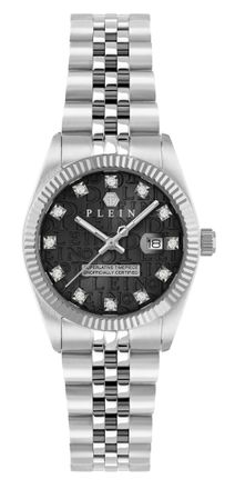 Philipp Plein Uhr - Quarz-Analoguhr Date Superlative - Gr. unisize - in Silber - f&uuml;r Damen