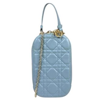 Dior Pre-owned Lady Dior Schultertasche - - Pre-owned - Damen - Blau - ONE SIZE