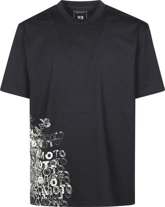 Yohji Yamamoto Homme, Tops, Noir, Taille: M GFX SS TEE