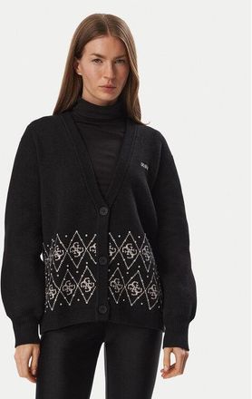 Guess Strickjacke V6BR17 Z2279 Schwarz Regular Fit