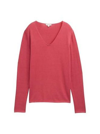 Tom Tailor Tom Tailor Femme 1012976 Pull-Over, 11016 - Berry Red, XXL EU