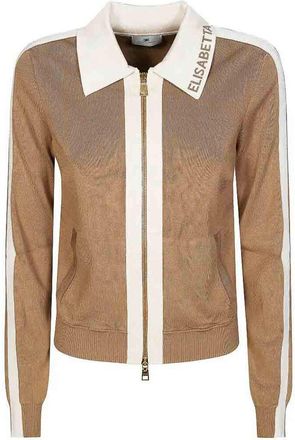 Elisabetta Franchi Pull Col Rond - Gris