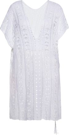 Usha Poncho Damen weiss