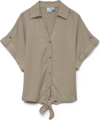 Vero Moda Vmfleur Ss Bow Shirt