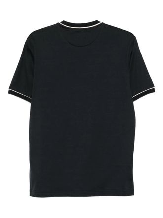 Eleventy Womens Piped-Trim Cotton T-Shirt Aw25 M