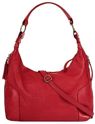 Samantha Look Sac shopping Femme cuir véritable | Fabriqué en Italie, grand sac à main avec compartiment pour smartphone, sac bandoulière avec bandoulière 021781