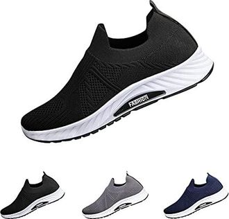 Generic Chaussures de sport pour homme - Fond &eacute;pais - Chaussures de course pour homme - Baskets respirantes avec maille - Chaussures de fitness l&eacute;g&egrave;res - Chau