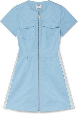 Casablanca Femme, Robes, Bleu, Taille: 42 FR Monogram Dress