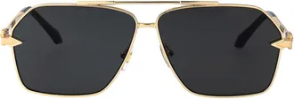 Versace Lunettes De Soleil - Or