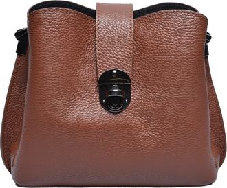 Luisa Vannini Kastanienbraun Rindsledertasche