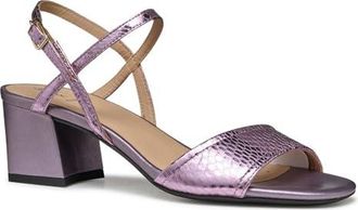 Geox Femme D New ERAKLIA 50 B Sandale à Talons, Lilac, 37.5 EU