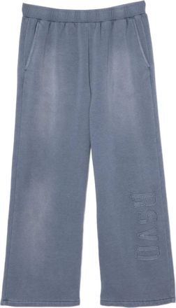 Izzue pantalon de jogging à broderies - Bleu