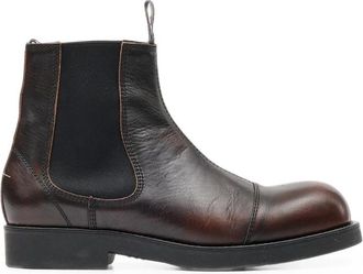 Maison Margiela Brushed Leather Chelsea Boots