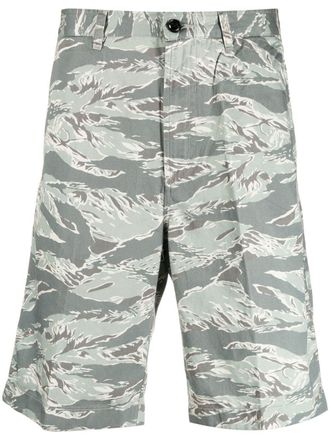 Diesel bermuda &agrave; imprim&eacute; camouflage - Vert