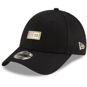 New Era 9Forty Strapback Cap - Metal Badge schwarz