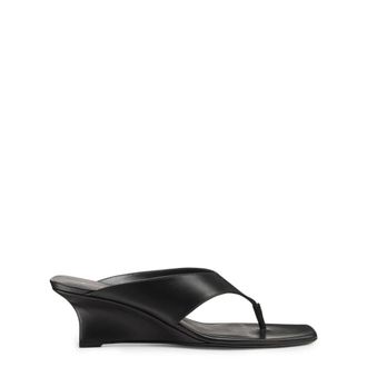 Stuart Weitzman Vinnie Wedge Thong 50 - - Shoes - Damen - Schwarzk - 38 EU