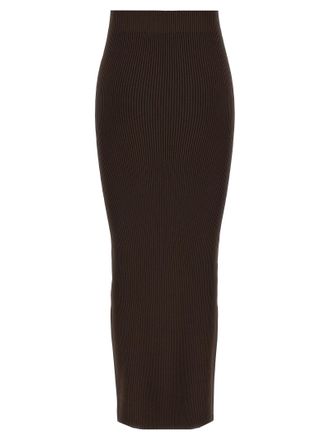 Max Mara Womens Brown Viscose Mini Skirt