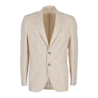 L.B.M. 1911 Baumwoll-Lyocell-Mischung Hemd - - Jackets - Herren - Beige - S