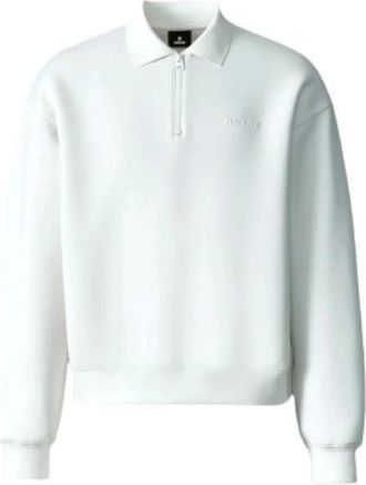 Mackage Homme, Tops, Beige, Taille: S Felix Pull en Jersey Double-Face &agrave; Demi-Zip