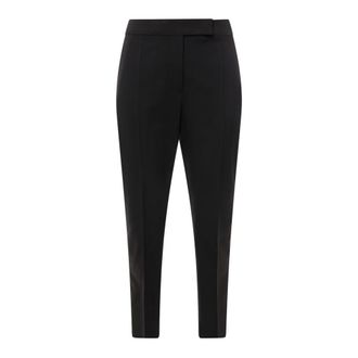 Max Mara Wollhose mit geradem Bein - - Trousers - Damen - Schwarzk - L
