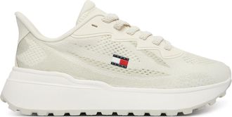 Tommy Jeans Sneakers Tommy Jeans Tjw Sporty Knit Runner EN0EN02962 Wei&szlig;