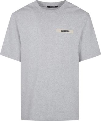 Jacquemus Homme, Tops, Gris, Taille: XL Le T-Shirt Gros Grain