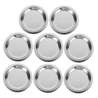 Cabilock 8 St&uuml;ck Weinflaschenuntersetzer Aus Edelstahl Verdickt W&auml;rmeisolierend F&uuml;r Esstisch Und Teetassen rutschfest Und Waschbar