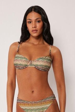 Calzedonia Balconette-bikinioberteil Elegant Ethnic Grun