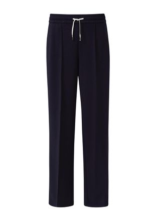 s.Oliver Wide-Leg-Hose aus Scuba mit Kontraststreifen